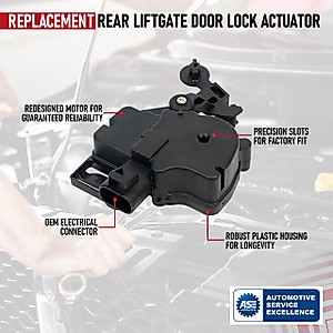 AA Ignition Rear Liftgate Door Lock Actuator for Chevy, GMC, Cadillac - Replaces 15250765, 15808595, 746015, 25001736 - Fits Tahoe, Suburban, Yukon, Denali, Escalade, ESV, EXT (2000-2006 Models)