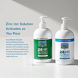 SmartMouth Original 2-Bottle Activated Mouthwash with Pumps, Bad Breath Support, 32 fl oz