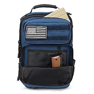 G4Free Tactical Sling Bag Backpack Military Rover Shoulder Sling Pack Molle EDC Small Crossbody Chest Pack(Dark Blue)