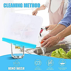 Reusable Food Storage Bags- 24 Pack Reusable Ziploc Bags (8 Reusable Gallon Bags + 8 Reusable Sandwich Bags + 8 Reusable Snack Bags)，Silicone Food Bags for Meat Fruits and Vegetables.