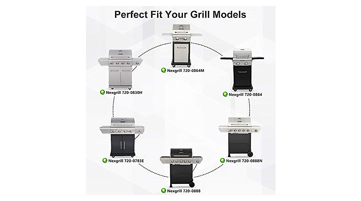 Nexgrill 720-0888N Grill Parts Kit | Burners, Tamers, Igniters