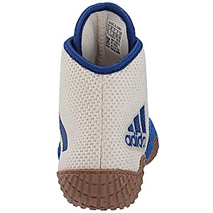 adidas Boy's Tech Fall 2.0 Wrestling Shoe, White/Royal Blue/Gum, 1.5 Little Kid