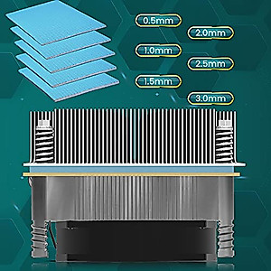 Nab Cooling Thermal Pad 15 W/mK, 90x50 Heat Resistance, Non-Conductive, High-Temperature Resistance, Silicone Thermal Pads for Laptop, Heatsink, GPU, CPU, LED & PS4 (90x50x1.5)