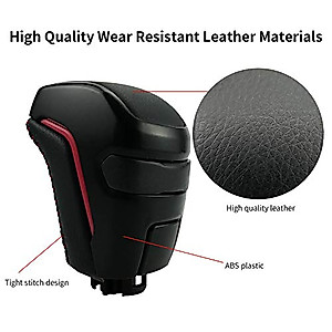 Qnbes Automatic Shift Knob Replace PTR57-35170 Fit for Toyota Tacoma TRD PRO 2016-2021, Automatic Car Gear Shifter Lever Adapter - Black