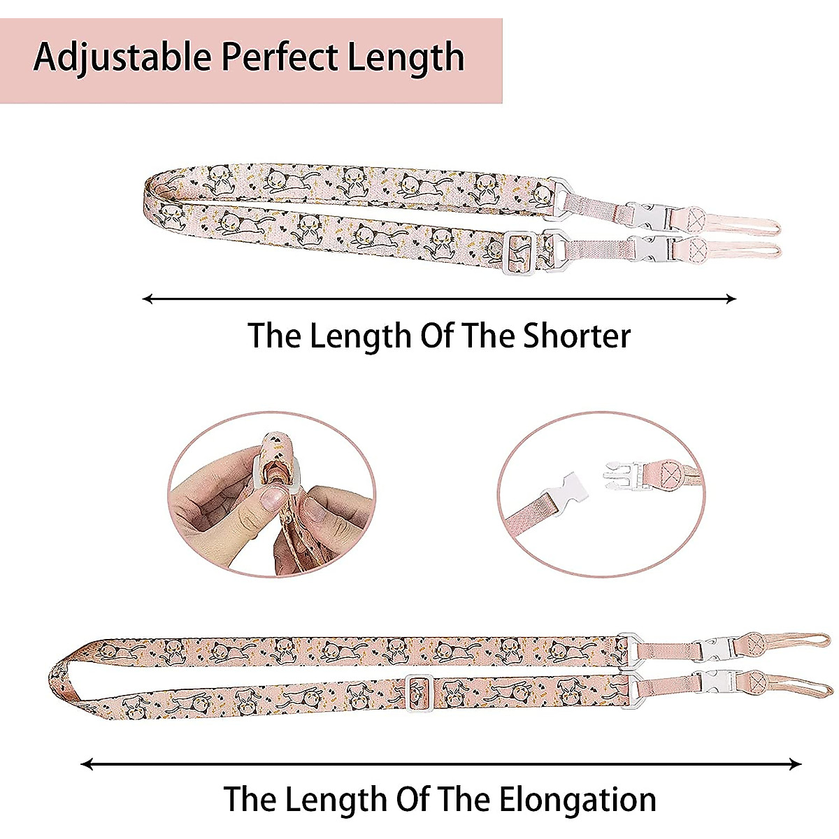 TSQ Shoulder Strap for iPad Cases Tablet Cases | Adjustable Removable Carrying Strap | Ultra Comfortable Replacement Shoulder Strap for Drop Protection for Kids Girls | Pink