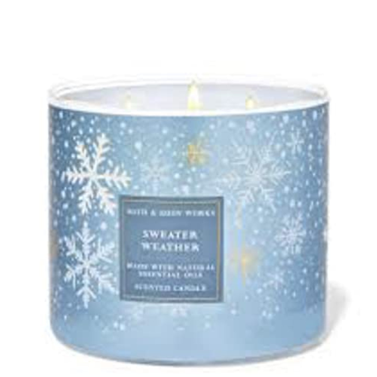 Bath and Body Works Sweater Weather 3 Wick Scented Candle