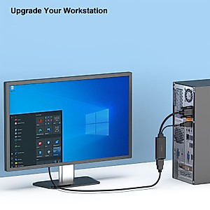 BENFEI VGA to HDMI Adapter, 1080P Converter with Audio from Computer/Laptop VGA Source to HDMI TV/Monitor