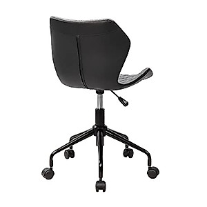 Techni Mobili Deluxe Modern Office Armless Task Chair, Grey 21.5D x 21W x 31H in