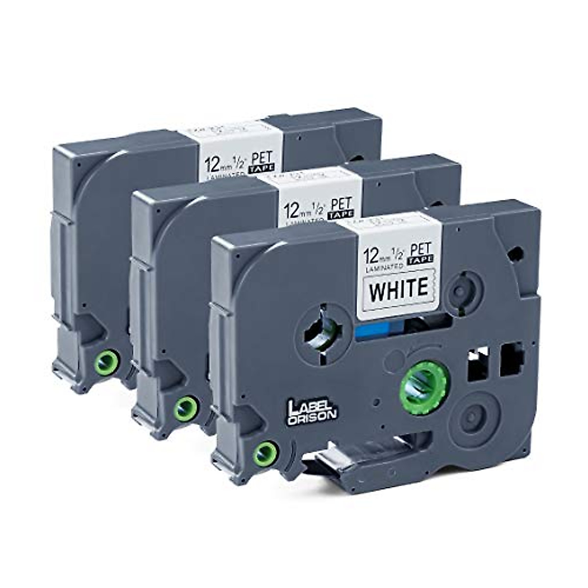 Label Orison Label Maker Tape Compatible with Brother P-Touch TZe-231 TZ231 TZe Tape Standard Laminated Cartridge for PT D210 H110 D600 1230PC 1280,Black on White,0.47 inch(12mm) x 26.2 Feet(8m),3PK