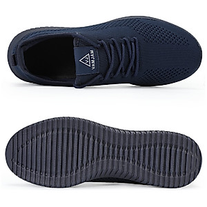 BXYJDJ Men's Running Shoes Walking Trainers Sneaker Athletic Gym Fitness Sport Shoes Lightweight Casual Working Jogging Outdoor Shoe Allblue Size8.5