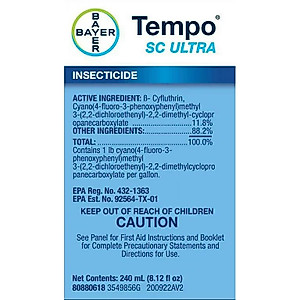 Bayer 80880618-2 Tempo SC Ultra-240ml Pesticide, White