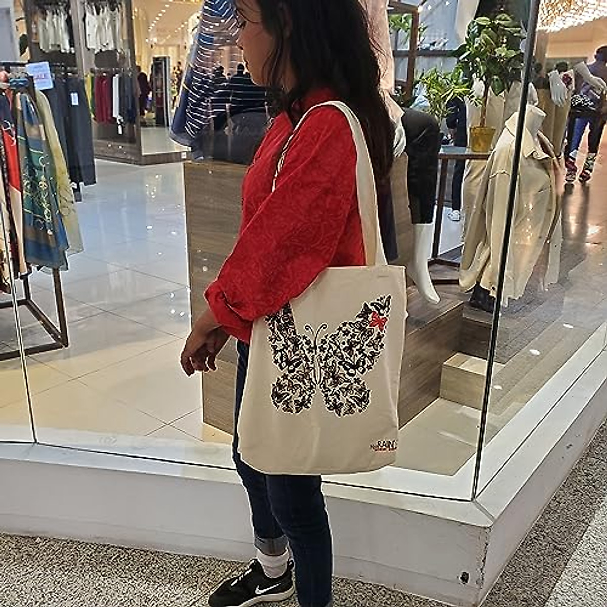 HOORAIN`S CANVAS TOTE BAG for Girls and womens
