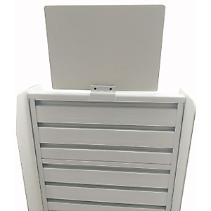 FixtureDisplays® White Slatwall Display Countertop Rack POP POS Retail Stand 11561
