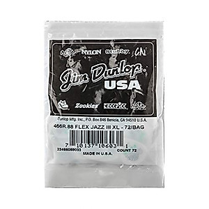 Jim Dunlop Tortex Flex Jazz III XL .88mm 12 Pack Guitar Picks (466P.88)