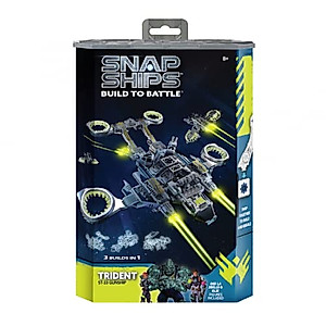 Snap Ships — Trident ST-33 Gunship — Building Construction Toy for Custom Building and Battle Play — for Ages 8+