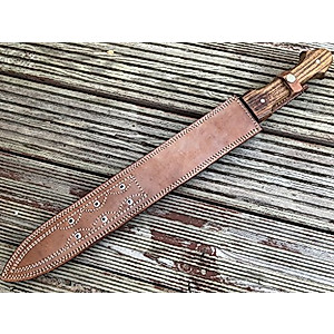 Perkin - FST1 - Damascus Steel Knife - 24 Inches Fixed Blade Hunting Knife Sword