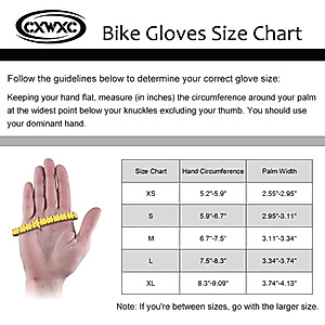 CXWXC Cycling Gloves for Men Women - Breathable Gel Road Mountain Bike Riding Gloves - Anti-Slip Bike Glove for Fitness Cycling Training Outdoor Sports (Gray, Large)