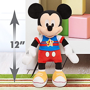 Disney Junior Mickey Mouse Funhouse Singing Fun Mickey Mouse 13 Inch Lights and Sounds Feature Plushie, Sings The Wiggle Giggle Song, Kids Toys for Ages 3 Up by Just Play