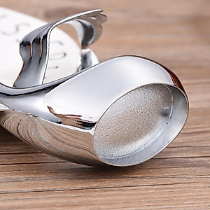 Spoon Holder, Swan Shaped Stainless Steel Kitchen Coffee Utensils Tableware Set Fork Spoon Stand Holder for Business Gifts Wedding Fairs(Wing-Shaped)