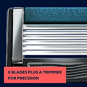 Dollar Shave Club | 6-Blade Travel Shaving Kit | Diamond Grip Club Series Razor Handle, 6-Blade Club Series Razor Cartridges, and Razor Cover