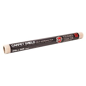 Surface Shields CS2450W Temporary Carpet Protection Film, 24 Inch x 50 feet, Clear