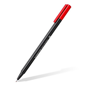 Staedtler Triplus Fineliner Pens, .3mm, Metal Clad Tip, 20-Pack, Assorted (334SB20BK)