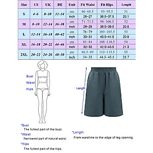 KANCY KOLE Plus Size Shorts for Women White Linen Shorts Knee Length High Waisted Beach Shorts with Pockets(White,2XL)