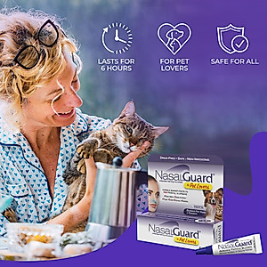 NasalGuard for Pet Lovers – Pet Hair & Dander Blocker Nasal Gel – Drug-Free, Safe for The Whole Family, Non-Irritating, Made in USA (Unscented, 3 Gram Tube)
