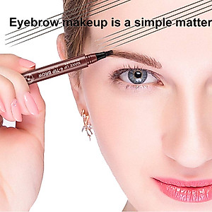 Eyebrow Pen - Upgrade Eyebrow TattooPen, Eyebrow Makeup, Long Lasting, Waterproof and Smudge-proof (Black)