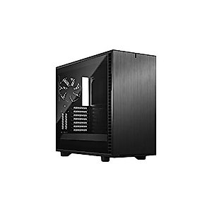 Fractal Design Define 7 Black Brushed Aluminum/Steel E-ATX Silent Modular Dark Tempered Glass Window Mid Tower Computer Case