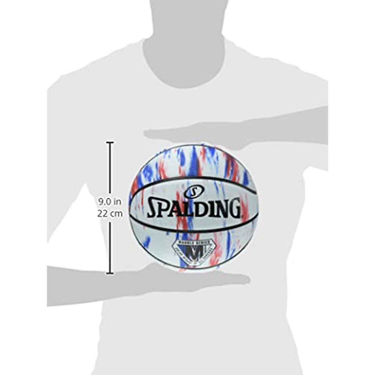 Spalding 84-416Z Basketball Marble Tricolor No. 5 Ball Basketball Basket