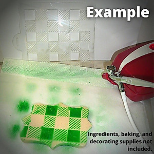 Baby FEET Pattern Shower Gender Reveal Stencil for Cookie OR Cake Decorating Made in USA LS9064