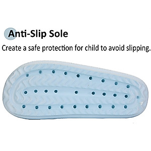 sharllen Cloud Slides for Kids Boys Girls House Slippers Comfy Kids Cloud Slippers for Boys Non-Slip Kids Slippers for Girls Beach Slide Sandals Black/White/Beige（Light Blue,220）,2-3 Big Kid