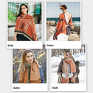 LIFWARM Scarfs for Women Shawls and Wraps for Evening Dresses Pashmina Scarves Blanket Cardigan Cape
