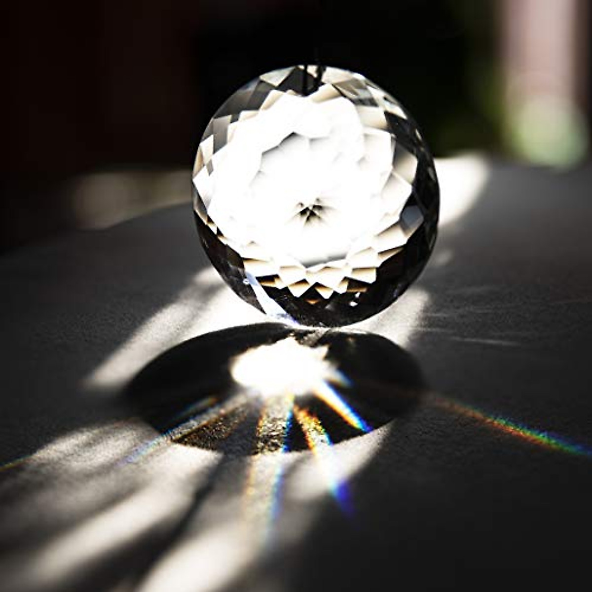 Hanging Crystal Suncatcher Chandelier Crystals Prisms Clear Chandelier Crystals Flower of Life Prisms Suncatcher Window Hanging Ornament Crafts(75MM)