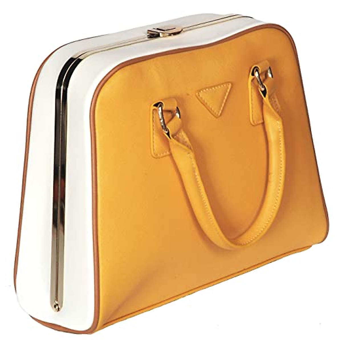 ANN CREEK Women's 'Cranford' Satchel Bag Tote Bag Top Handle Stachel Handbags Ladies PU Faux Leather Purses Shoulder Bag Cute Fashion Casual Handbags Yellow