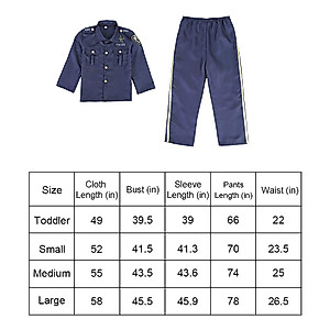 Twister.CK Police Costume for kids Halloween Police Officer Costume