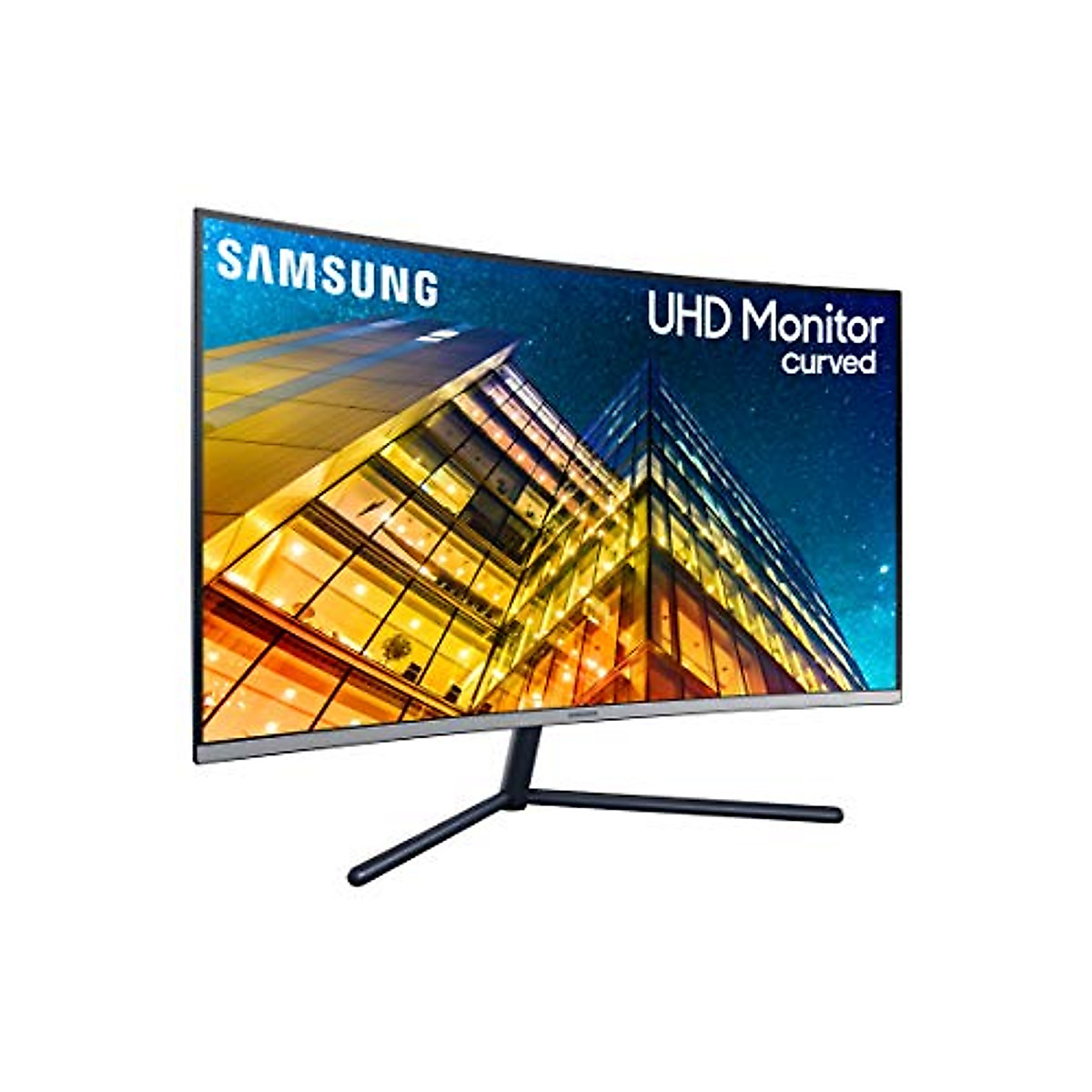 SAMSUNG 32" UR59 Series ViewFinity 4K UHD (3840x2160) Computer Monitor, Curved, HDMI, Display Port, 3-sided border-less, Eye Saver Mode LU32R590CWNXZA, Black