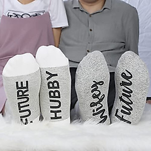 Boyfriend and Girlfriend Wine and Whiskey Glass Gift Set - Engagement Gifts for Couples - Fiance Fiancee Gift for Him and Her - Fiancee Gifts Set of 2 Wine Tumbler, Gifts Idea for Bridal Shower