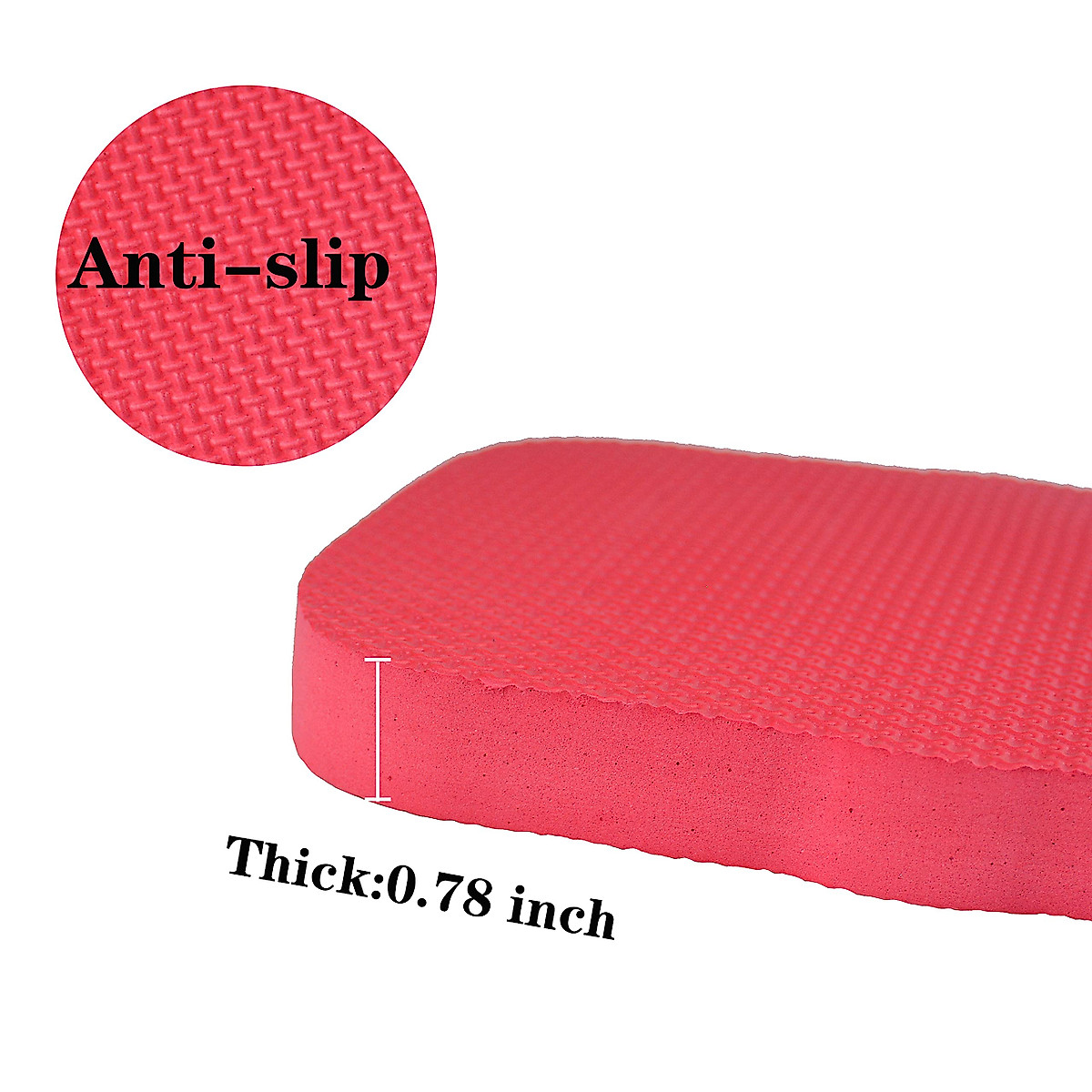 AebDerp 4Pcs Garden Knee Pads Kneeling Pad Foam Mat, 16 x 6.7 Waterproof Cushion Gardening Knee Pads for Cleaning Floors, Bath Kneeler Pad for Bathing, Seat Kneel Mats for Work, Prayer, Yoga, Exercise