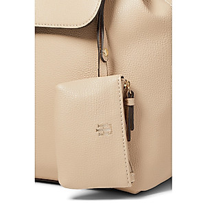 Tommy Hilfiger Maxine II Flap Backpack w/Hangoff Pebble PVC Fawn One Size