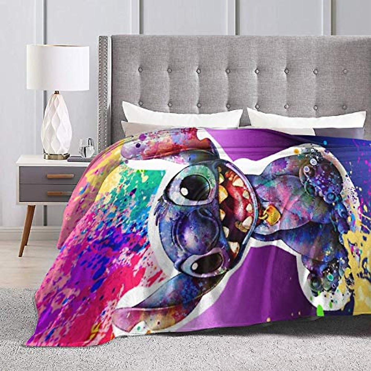 UGTQEYD Cute Blanket Flannel Throw Blankets Bed Blanket Lightweight Decorative Living Room 50"X40"