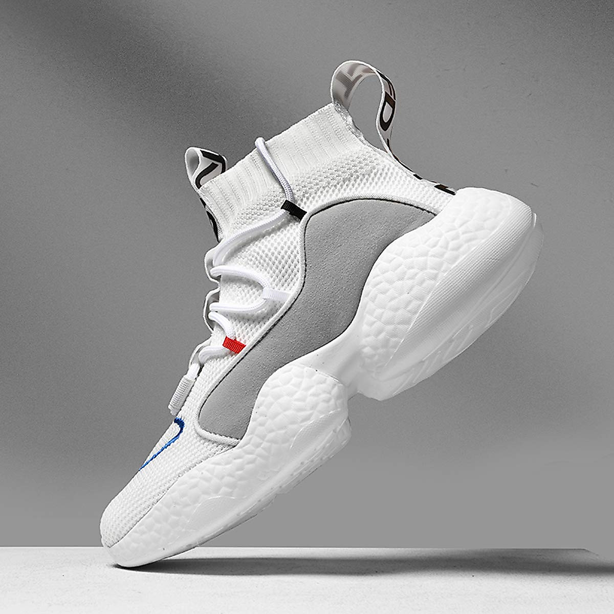 LIBINXIF Women's Men's Upper Light Breathable Fashion Non-Slip Sneakers Comfortable Walking Shoes Couple Shoes Sock Shoes Running Shoes Trainers Shoes Large Shoes
