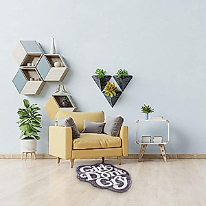 Girls Don't Cry Rug Faux Area Rug Heart Shaped Rug Carpet for Home Living Room Sofa Floor Bedroom