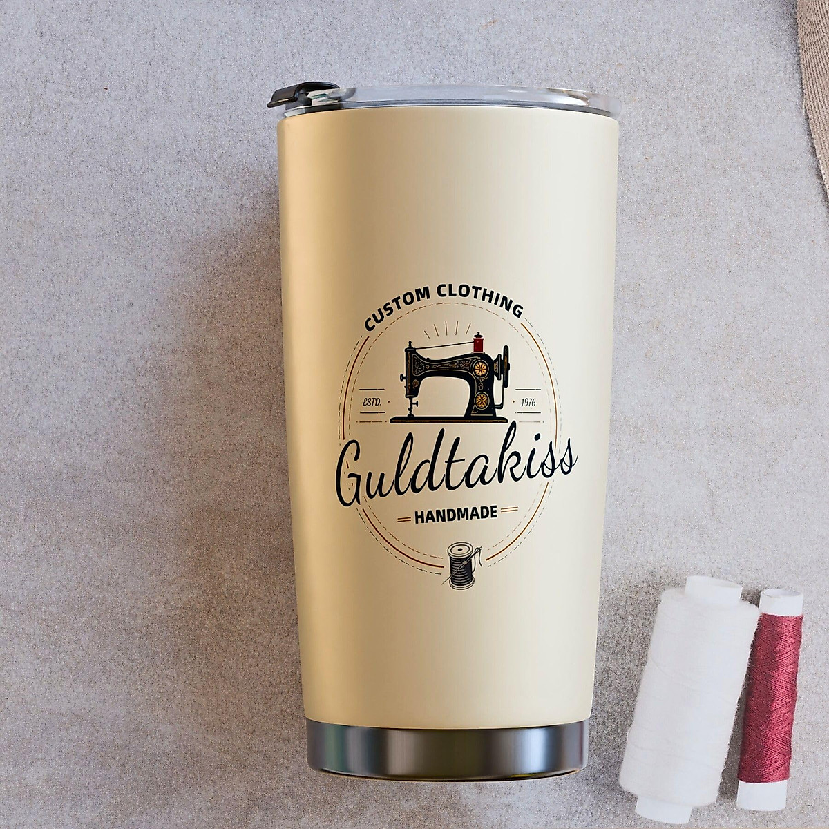 Custom Stainless Steel Tumbler - Personalized 20oz Insulated Drinkware (No Handle) - Travel Mug with Lid and Straw - Upload Your Design, Photo, or Logo - Perfect for Anniversary or Birthday Gifts