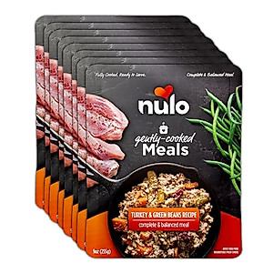 Nulo Gently-Cooked Meals Complete and Balanced Adult Wet Dog Food, Turkey & Green Bean, 9 Ounce, 8 Count