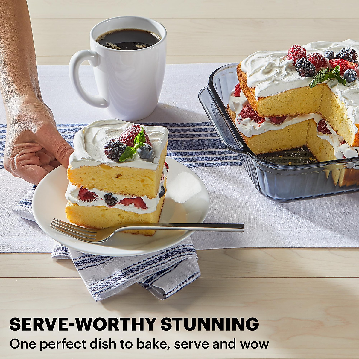 Pyrex Colors (8"x8") Tinted Glass Baking Dish with BPA-Free Lid, Oblong Bakeware Glass Pan For Casserole & Lasagna, Dishwasher, Freezer, Microwave and Pre-Heated Oven Safe, Smoke