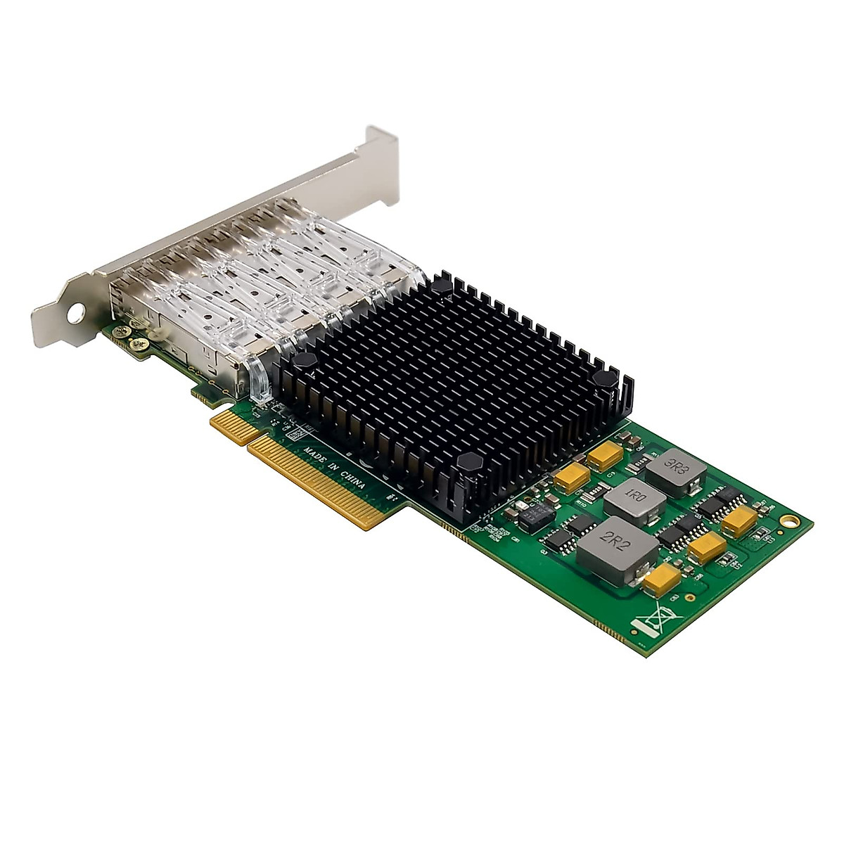 10Gb PCI-e 3.0 X8 NIC Network Card,Quad- SFP+ Port, with Broadcom BCM57840 Controller, PCI Express Ethernet LAN Adapter Support Windows Server/Linux/VMware