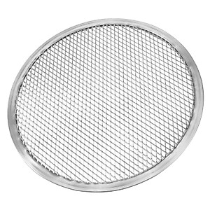 DOITOOL Pizza Screen 16 Inch- Non- stick Aluminium Alloy Pizza Pan for Oven- Food Grade Seamless Round Pizza Mesh Pizza Tray Baking Screen for Home Kitchen Restaurant （ Silver ）
