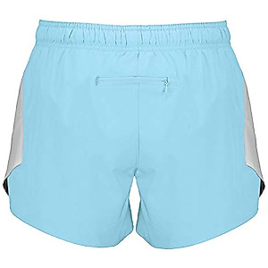 Holloway Girls Olympus Shorts, Aqua/White, L
